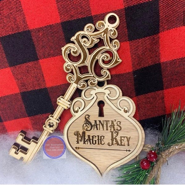 Santa's Magic Christmas Eve Key / Digital Laser Cut SVG File ...
