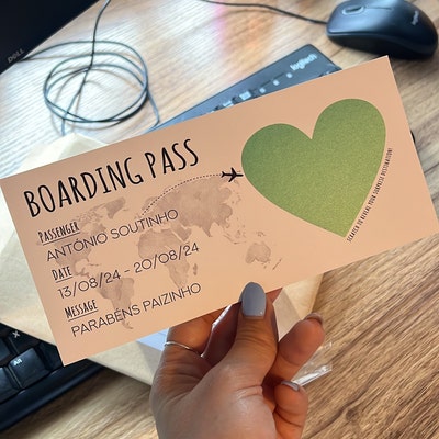 Passport Scratch Card Surprise Holiday/trip Personalisable Reveal ...