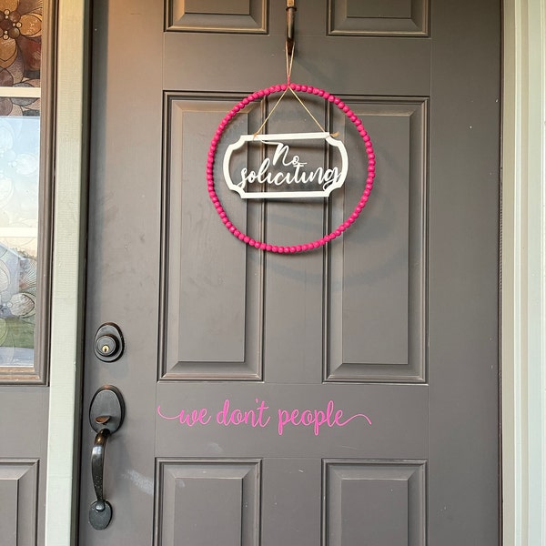 Funny Non Welcome Door Decal, Not a People Person Greeting, Unique ...