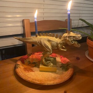 Dinosaur Menorah - Etsy