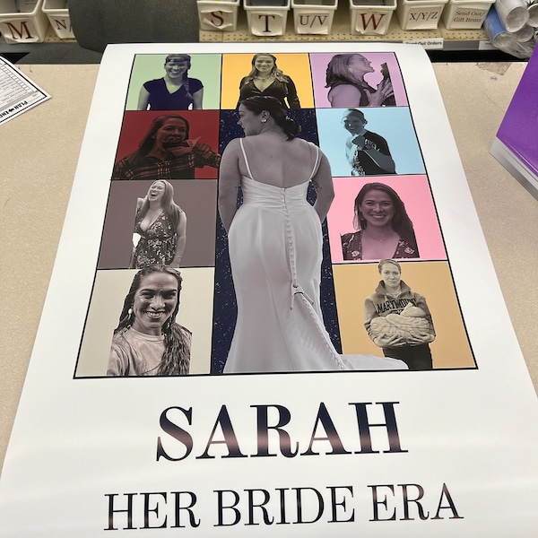 Custom Eras Tour Poster Canva Template: TTPD Party Theme (digital ...