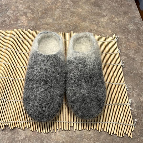 Woolen Kids Clogs With Leather Sole - Etsy