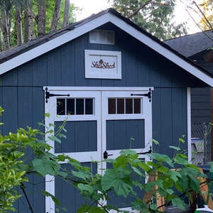 She Shed Rusty Metal Sign - Etsy