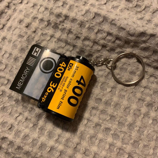 10-40 Photos Keychain Film Roll, Personalized Camera Film Roll Keyring ...
