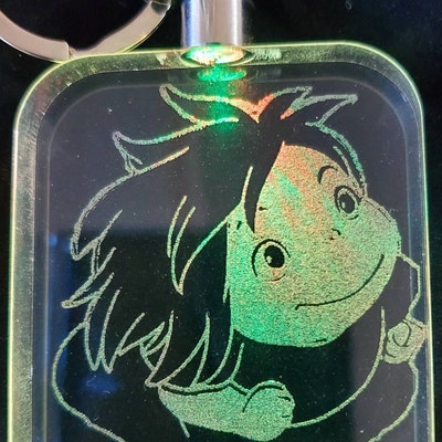 2B Nier Automata LED Light up Keychain Acrylic Signlamp Laser Engraved ...