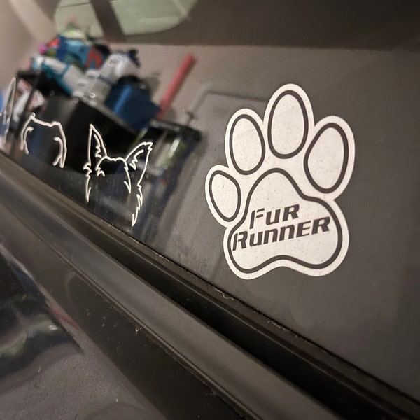 Toyota Furrunner Vinyl Decal: Dog Paw Print 4WD Sticker - Etsy