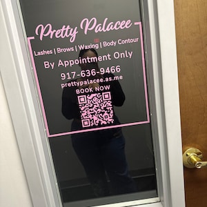 Custom QR Code Sticker for Window, Wall, Car Vinyl Decal for Business ...