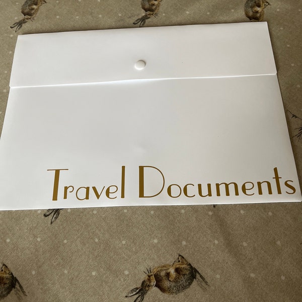 Personalised Ring Binder Popper Wallets/document Organiser/plastic ...