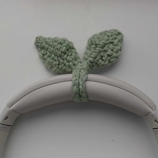 Cat Ear Crochet Headphone Accessory - Black - Etsy