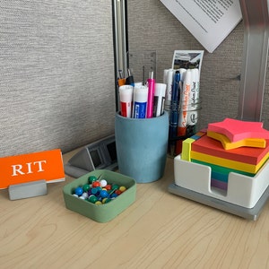 Desk Accessories Set Post-it Holder Pen Cup Desk Organizer Desk Set ...