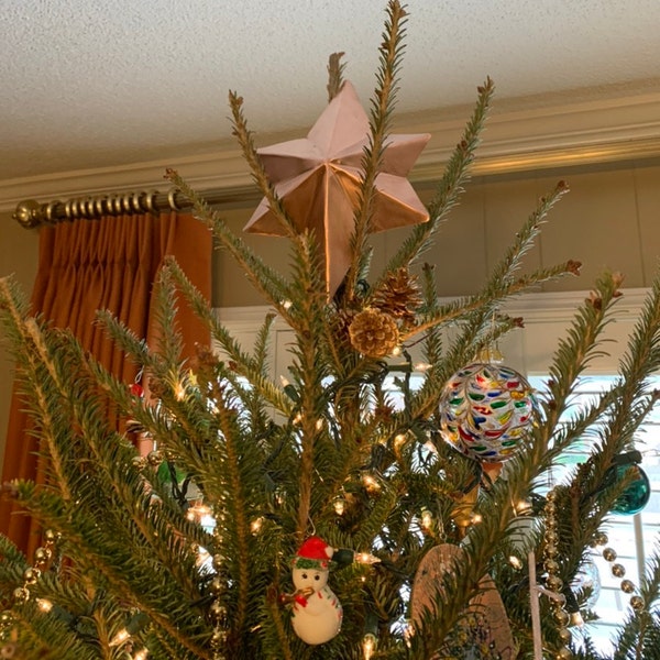 6 Pointed Copper Tree Topper: Hand Crafted Custom Made - Etsy