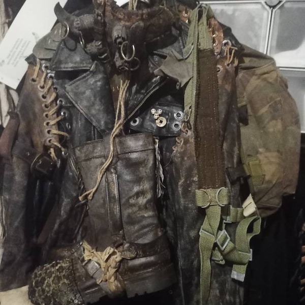 Postapocaliptic Costume Wasteland Warrior Larp Motocycles Outfit ...