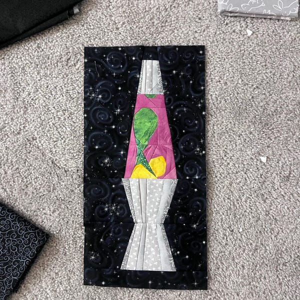 Lava Lamp Fpp--paper Piecing Quilt Block Pattern - Etsy