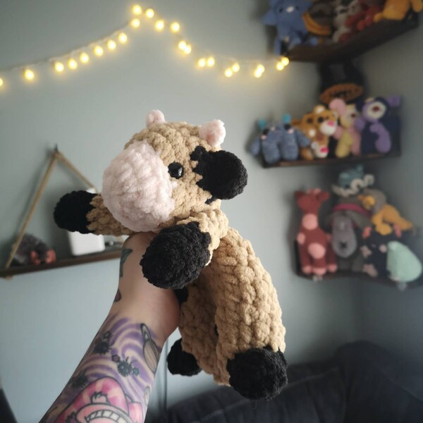 Colby the Cow Crochet Snuggler Pattern - Etsy