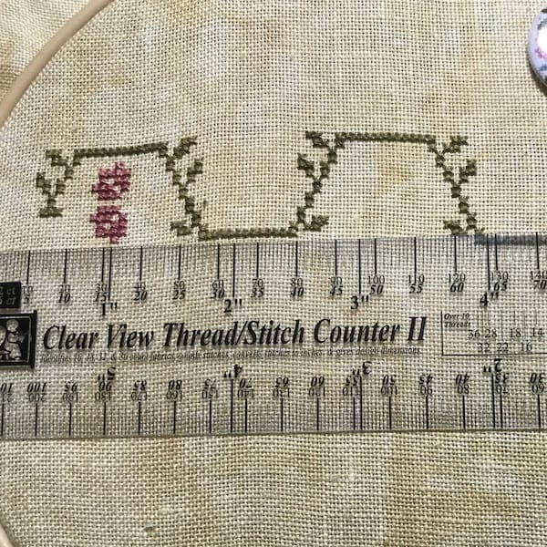Cross Stitch Ruler: Clear View Fabric Gauge, Needlework Tool - Etsy