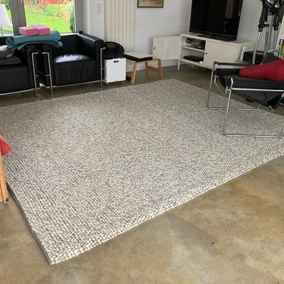 Multi Chindi Striped Jute Rag Rug Handcrafted Sustainable Home Decor ...