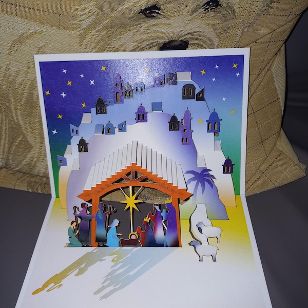 Christmas Card, Nativity Scene Christmas Card, Unique Christmas Card ...