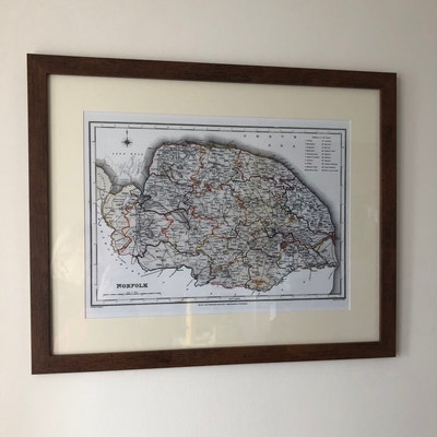 Vintage 19th Century Map of the United States of America Wall Art Map ...