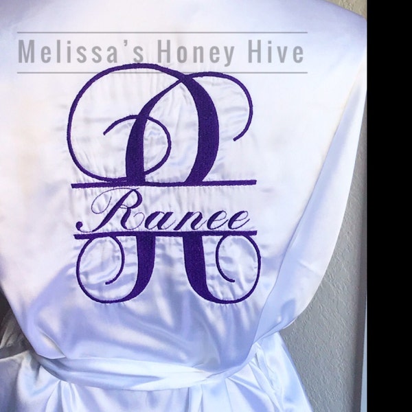 VINE SPLIT MONOGRAM Embroidery Font Design 8 Inches Tall for 6x8 Hoop ...