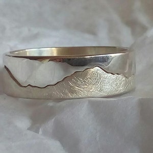 Custom Coastal Erosion Ring Silver Map Ring Map Jewellery Handmade Ring ...
