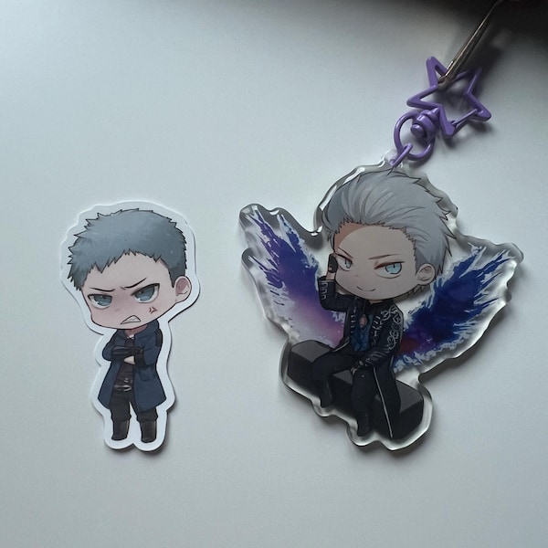 God of War Kratos Atrerus Chibi Atreus Ragnarok Keychain Collectable ...