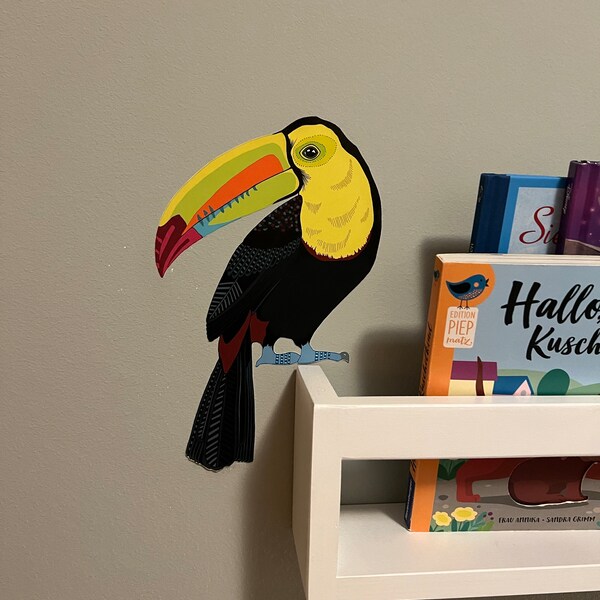 Song Thrush Wall Decal, Bird Wall Sticker, Bird Decal, Bird Decor, Bird ...