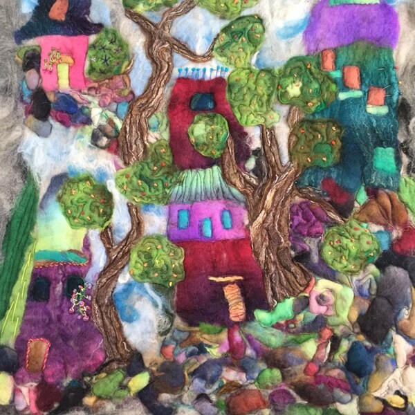 Felted Wool Sweater Pieces, 6" X 8" Upcycled Sweater Fabric in a ...