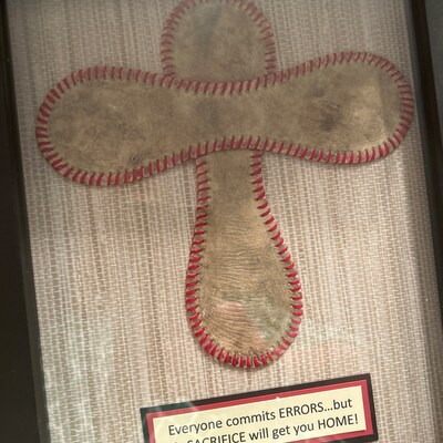 Shadow Box Baseball Cross - Etsy