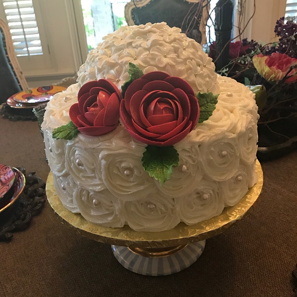Gumpaste Cake Decorations WHITE Gum Paste Blossoms 24 Piece - Etsy