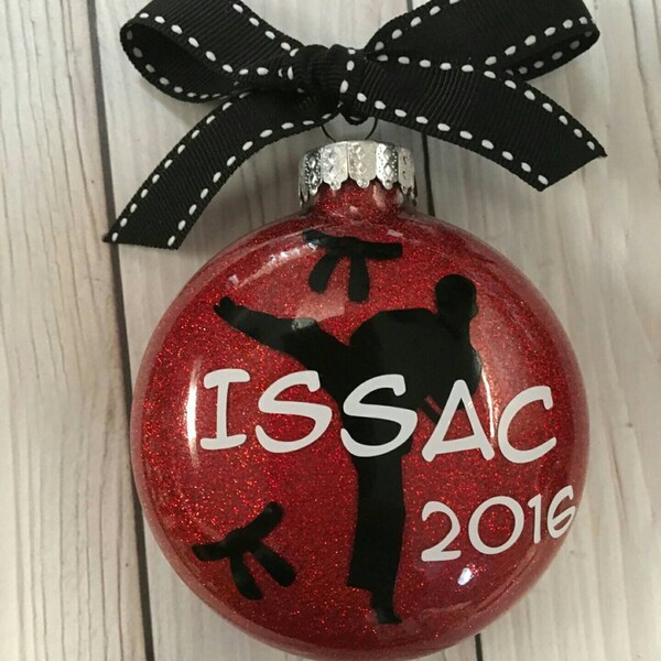 Karate Martial Arts Personalized Christmas Ornament - Etsy
