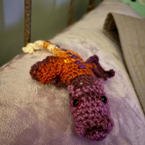 Beaded Fidget Dragon Crochet Pattern: Beginner Friendly, No Sew ...
