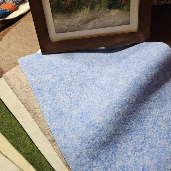 Loden Hand Washed Merino Wool Blend Felt Green Soft & Durable for ...