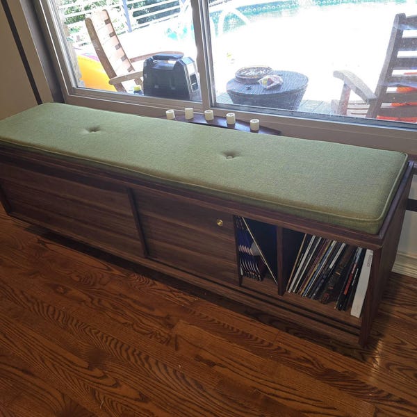 Hifi Double Decker Vinyl Storage Unit With Mid Century Modern Stylings ...