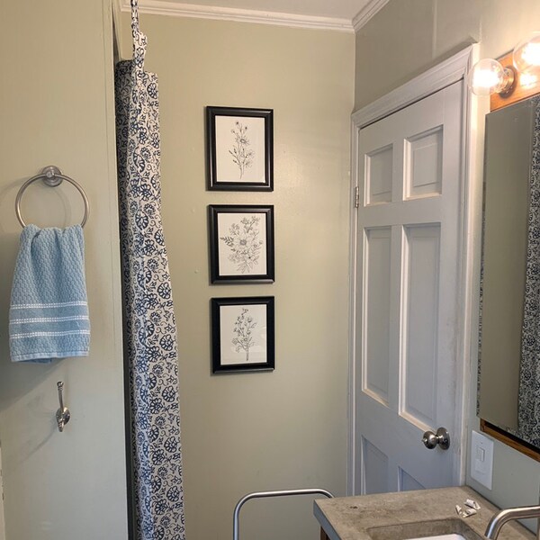 3 Piece Black White Flower Wall Art, DIGITAL DOWNLOAD, Wildflowers ...