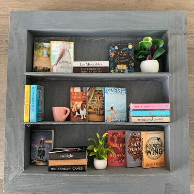 Mini Bookshelf: Custom - Etsy