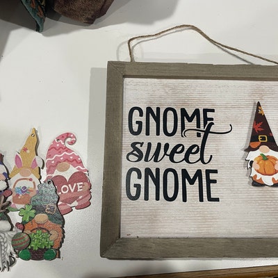 Welcome Interchangeable Gnome Sign, Hone Decor, Front Porch, Seasonal ...