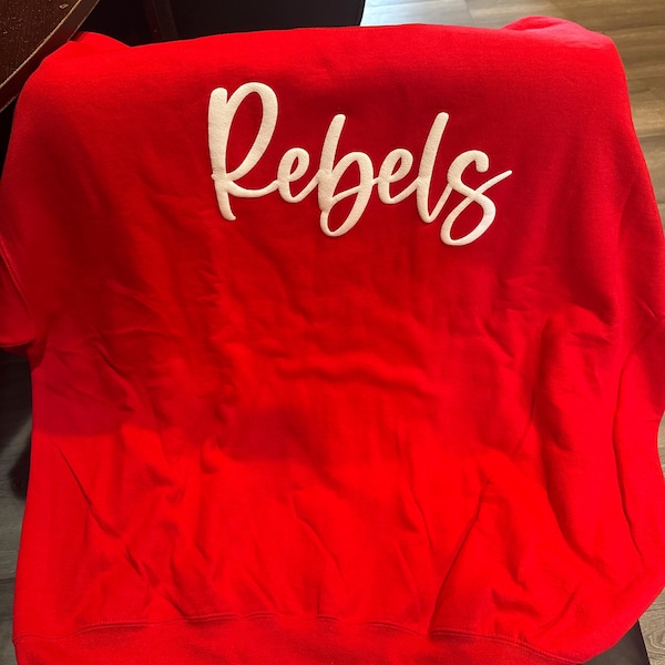 Custom Puff Print Team Name T-shirt, Personalized Puff Writing for ...