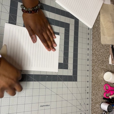 A4 Middle Margin LINED/RULED PRINTABLE Digital Book Binding Signature ...