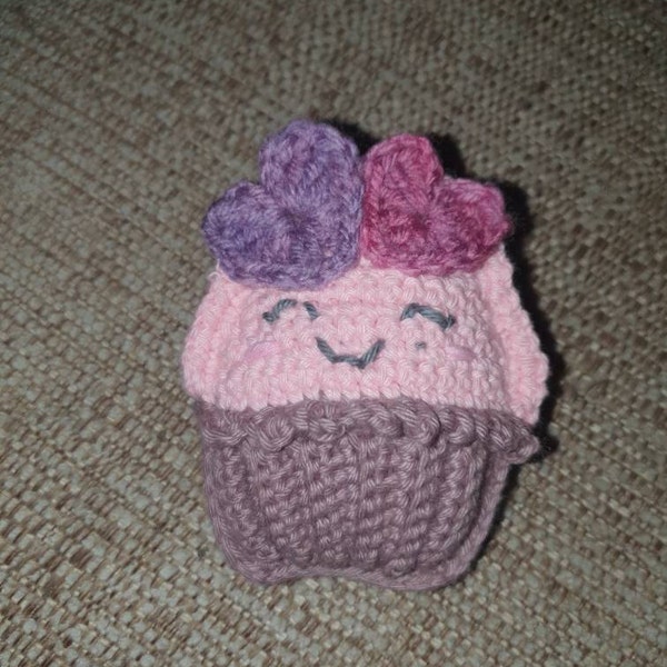 SET of 3 Crochet Pattern, Crochet Pattern Keychain, Cupcake Ornaments ...