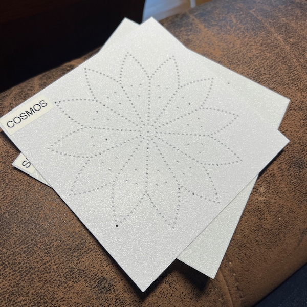 Cosmos - Template ONLY for Punched Paper Embroidery - Etsy