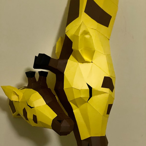 Giraffe 3d Paper Craft Template SVG and PDF | DIY 3d Paper Craft ...