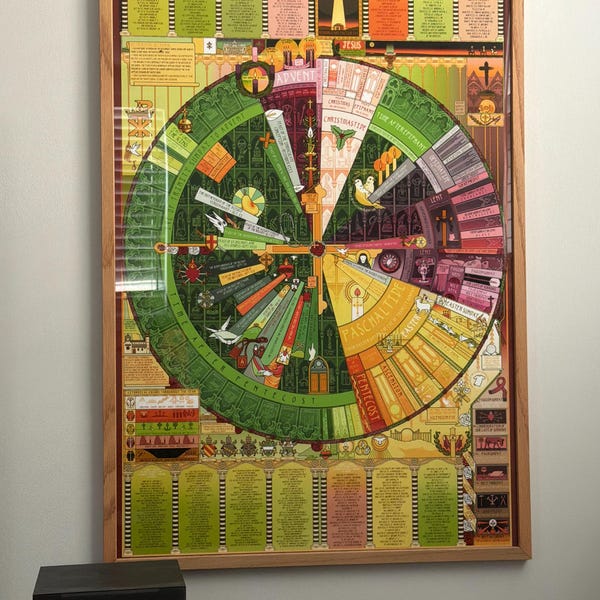 Framed Traditional Catholic Liturgical Calendar (24x36) (latin Mass) - Etsy