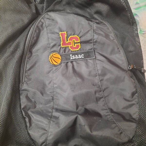 Custom Embroider Basketball Name Tag - Etsy