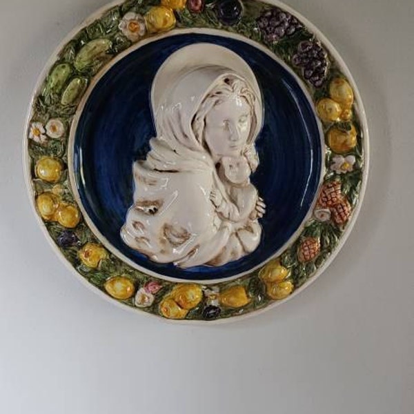 Italian Ceramic - Dinnerware Plate Lemon Design - Hand Painted Dish ...