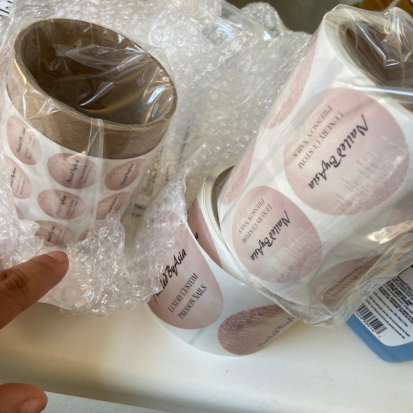 Clear Stickers With Your Logo, Transparent Stickers on a Roll, Clear ...