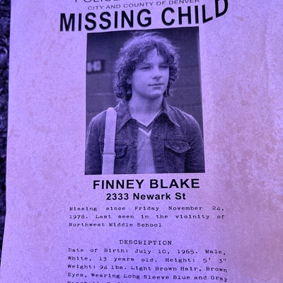 The Black Phone Missing Flyers Individual or Set of 6 Finney Blake ...