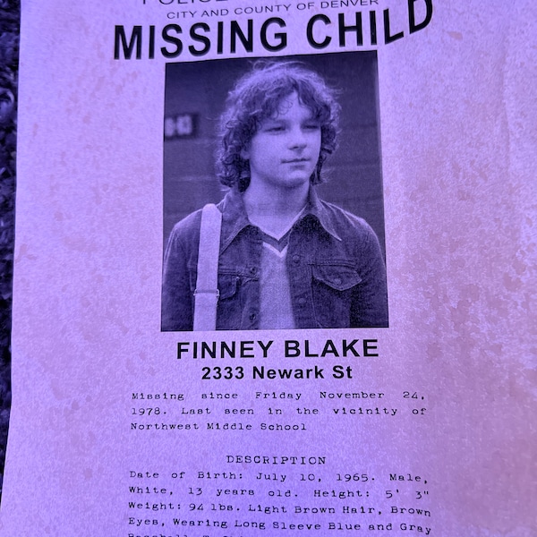 The Black Phone Missing Flyers Individual or Set of 6 Finney Blake ...