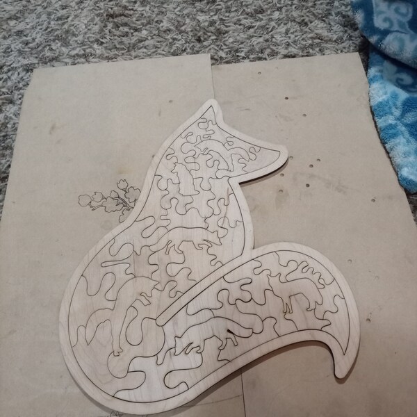 Fox Puzzle Laser Cut File, DIGITAL FILE ONLY - Etsy