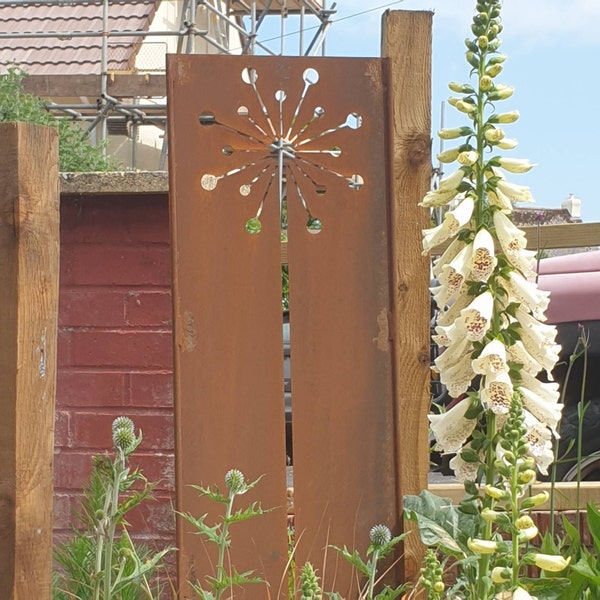 Metal Allium Art Garden Panel Decoration - Etsy