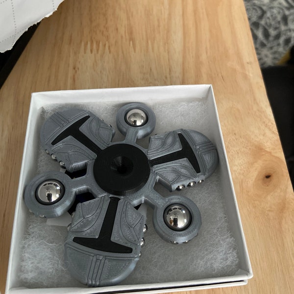 The Galaxy Blue & Yellow Fidget Spinner Spinny Mcspinface - Etsy